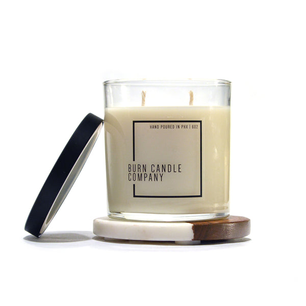 Blue Agave & Bamboo Hand-Poured Scented Soy Candle - Burn Candle Company